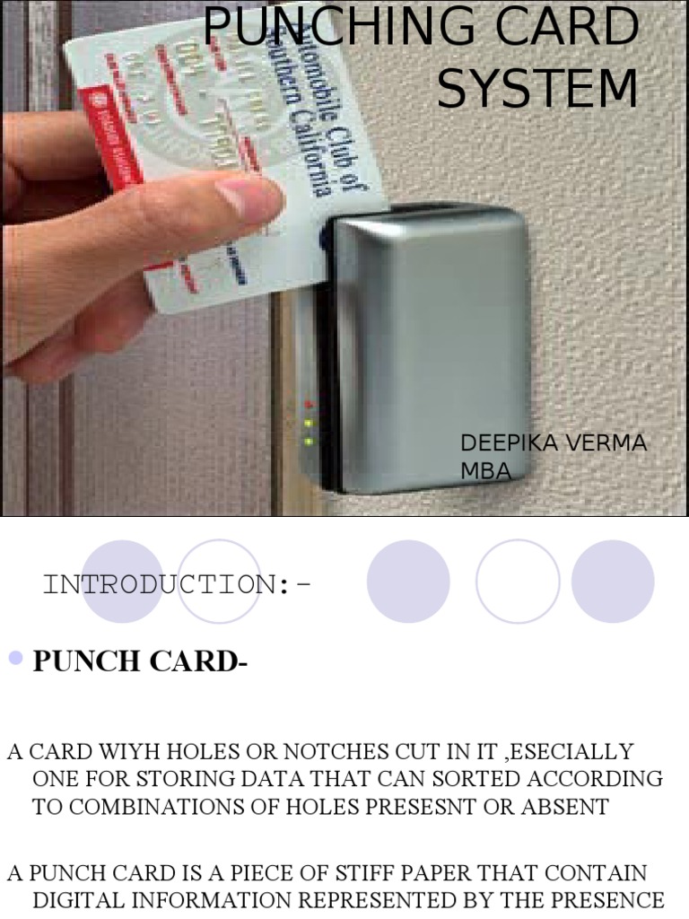 Punching Card System | PDF | Fingerprint | Access Control