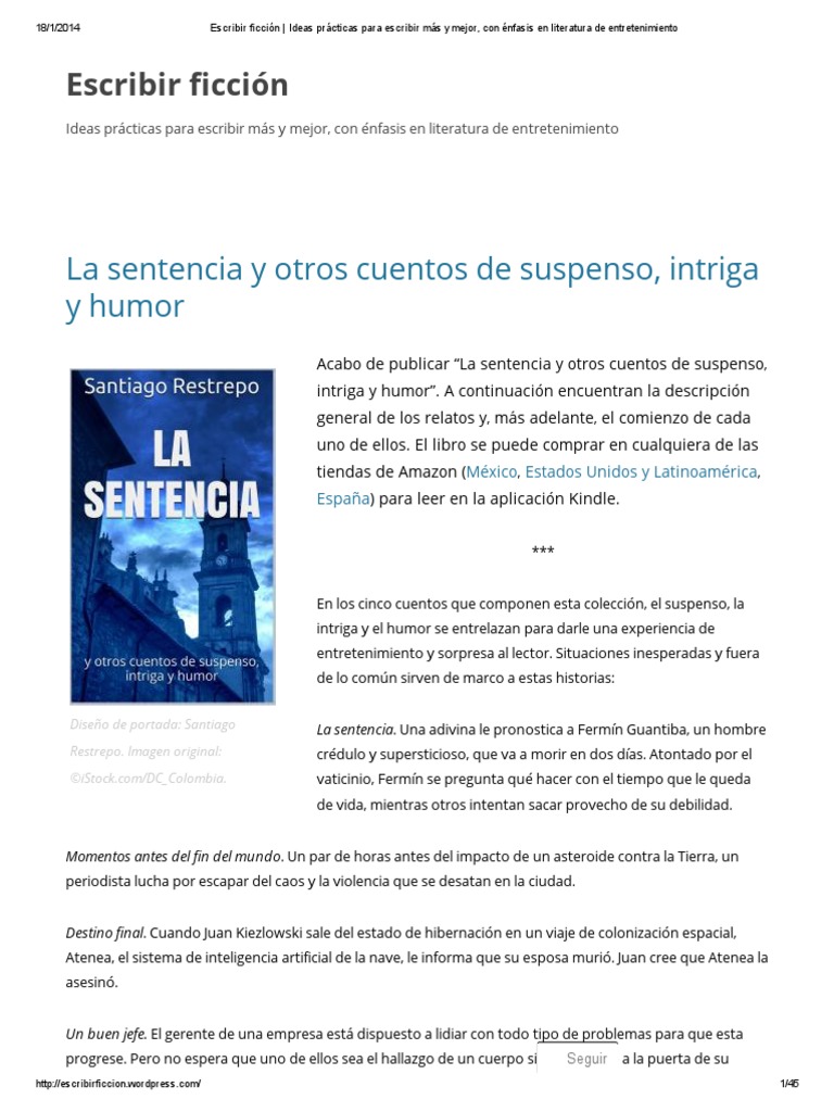 Escribir ficción _ Ideas prácticas para escribir más y mejor, con ...