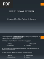 CBRC Free LET Review For All GEN. ED. Filipino | PDF
