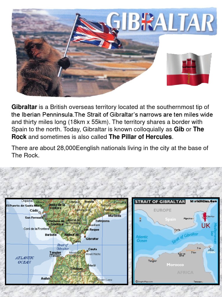 Gibraltar Is A British Overseas Territory Located at The Southernmost ...