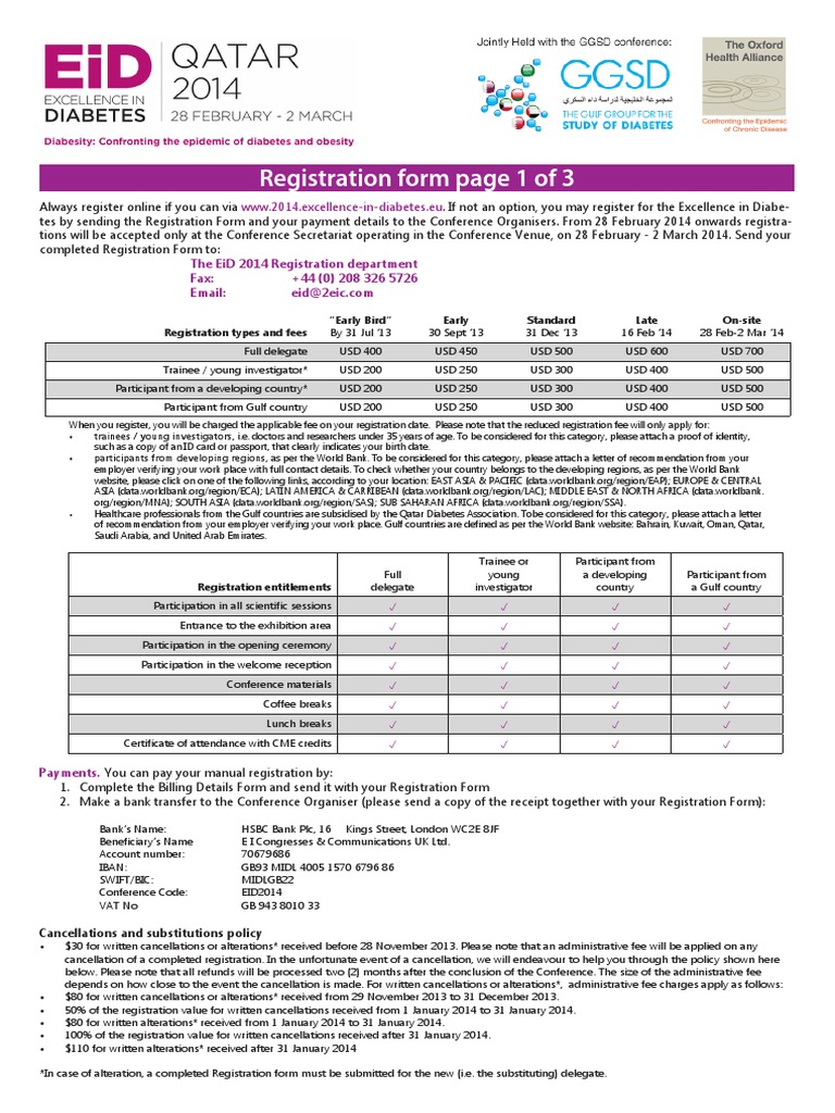 Eid 2014 Registration Form | Identity Document | Invoice