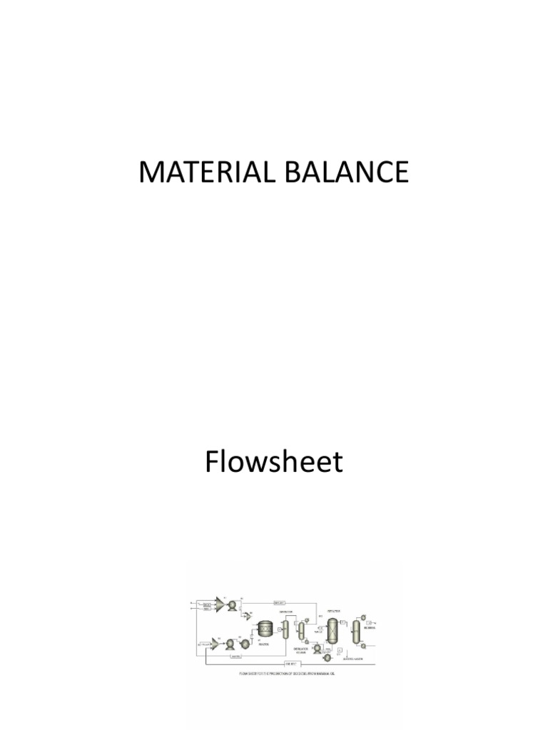 Material Balance | PDF | Methanol | Distillation