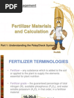 Calculation of Fertilizers Dose | PDF | Fertilizer | Horticulture And ...