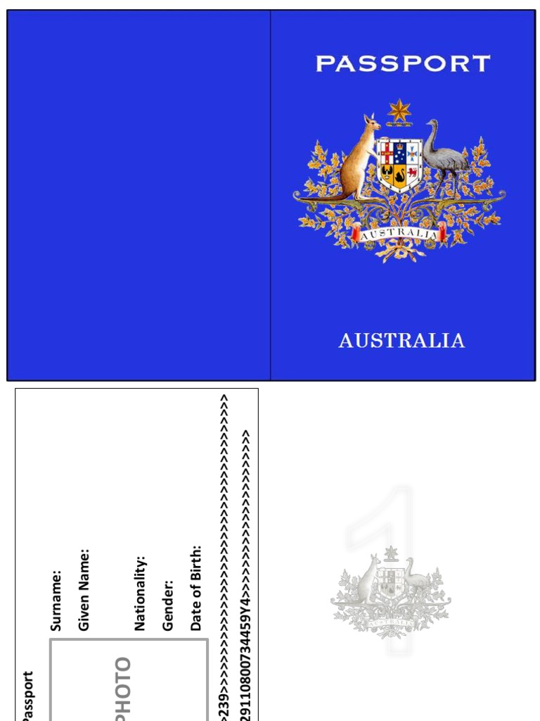Australian Passport Template | PDF