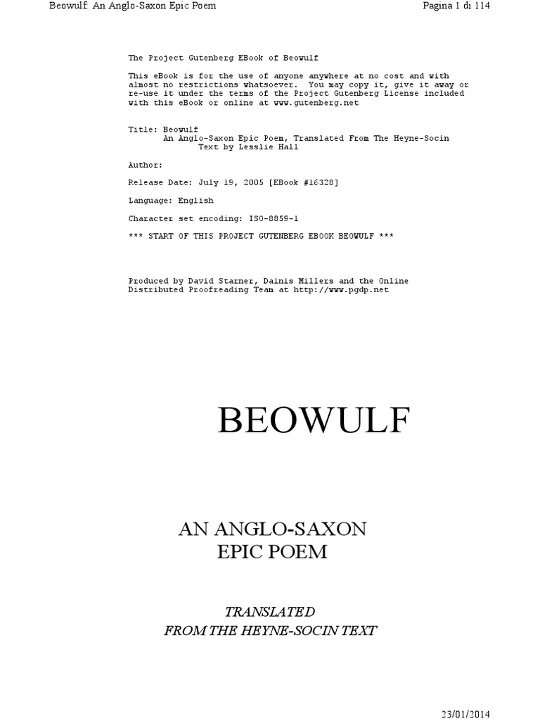 Beowulf | PDF | Beowulf | Geats