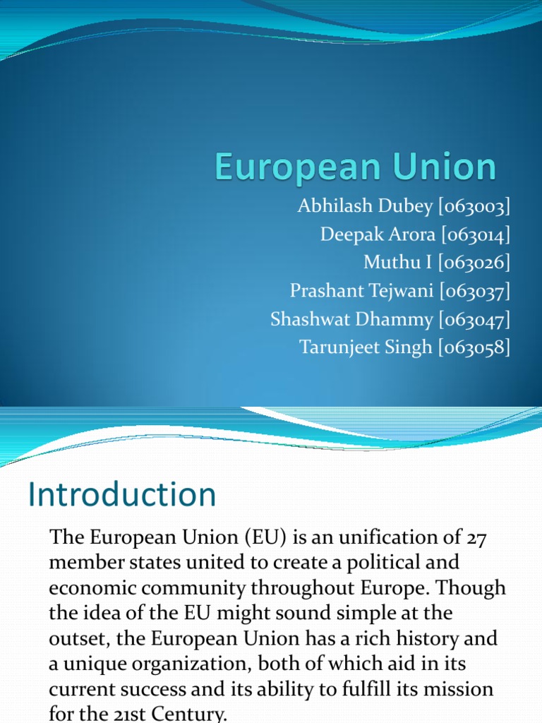 European Union | PDF | Structural Funds And Cohesion Fund | European Union