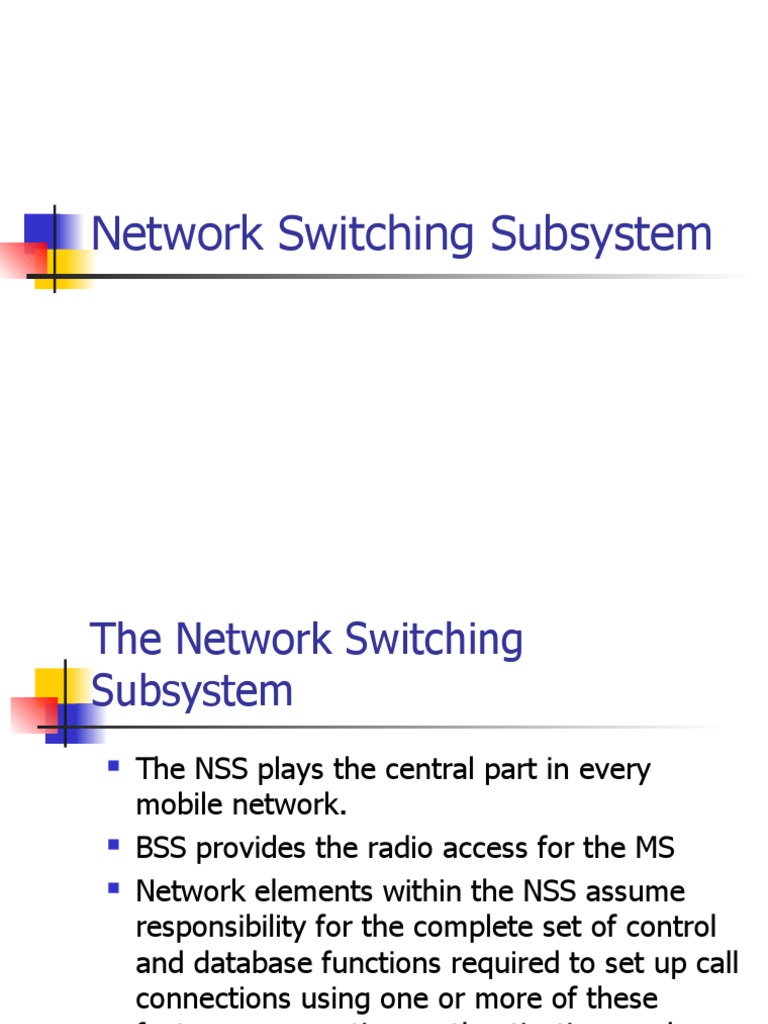 Network Switching Subsystem | Download Free PDF | Radio Resource ...