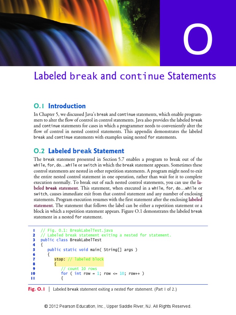 APPENDIX-O-Jhtp Appo Labeled Break | PDF | Control Flow | Software ...