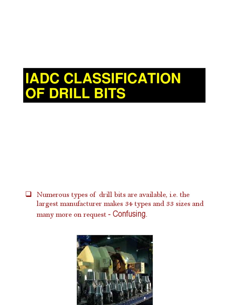IADC Bit types and classification | Abrasive | Industrial Processes