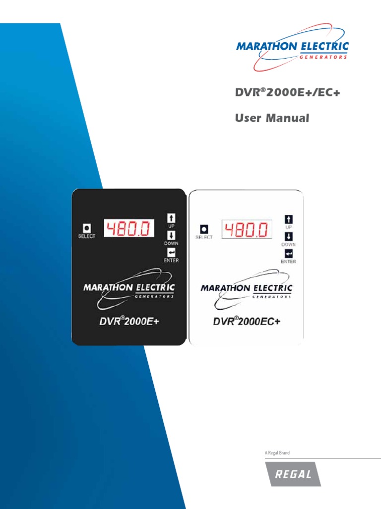 DVR2000E+ - DVR2000EC+ Manual | PDF | Power Supply | Electromagnetic ...