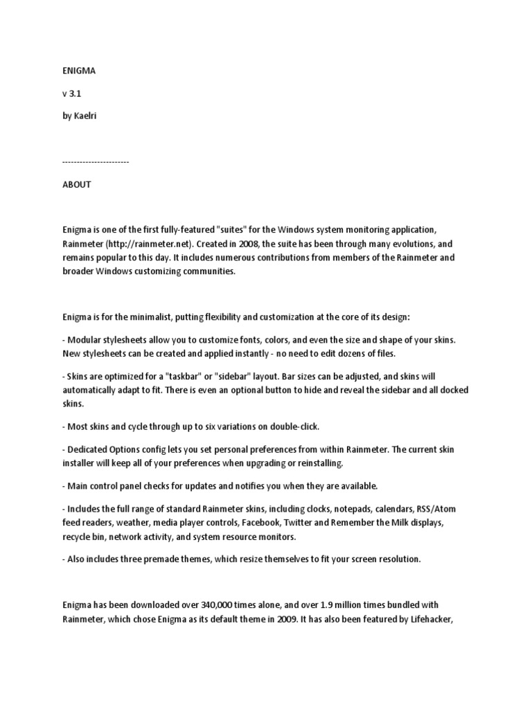 Enigma | PDF | Icon (Computing) | Microsoft Windows