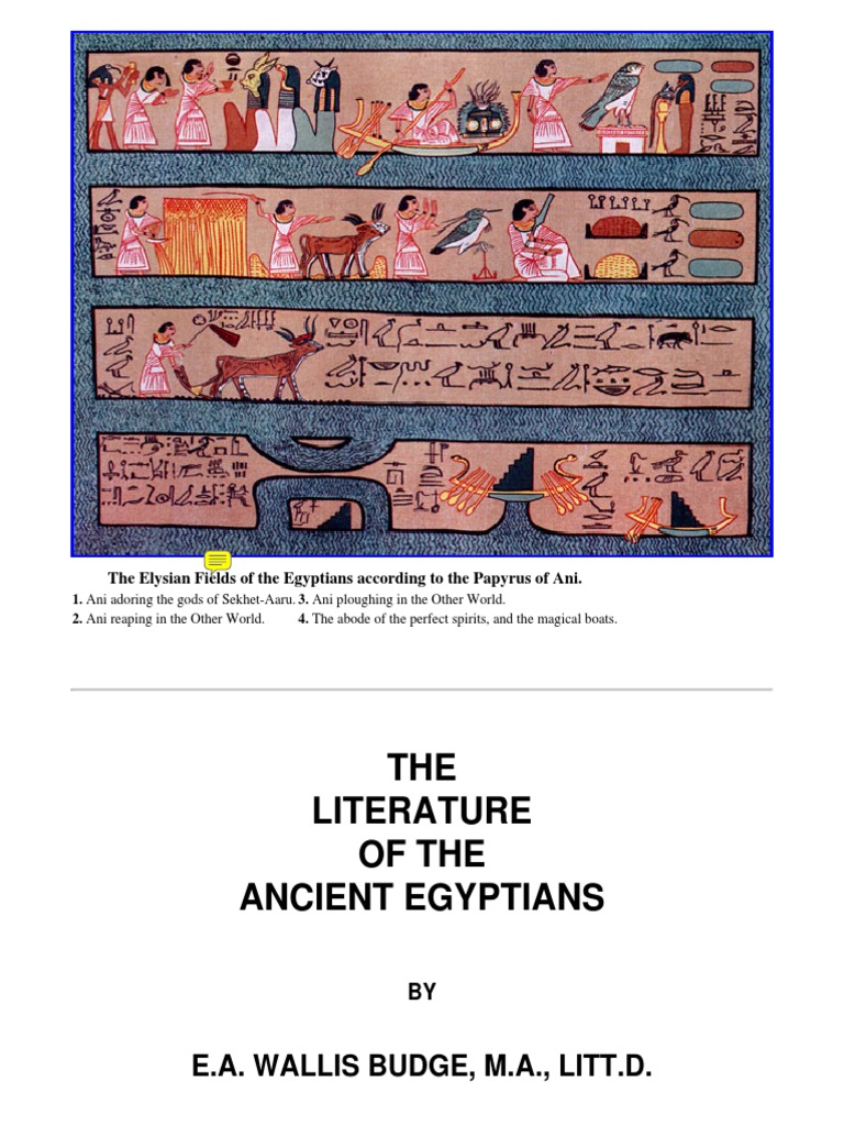 Egyptian Literature by Budge1914 | PDF | Papyrus | Ancient Egypt