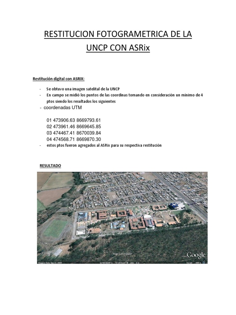 Restitución Fotogramétrica | PDF