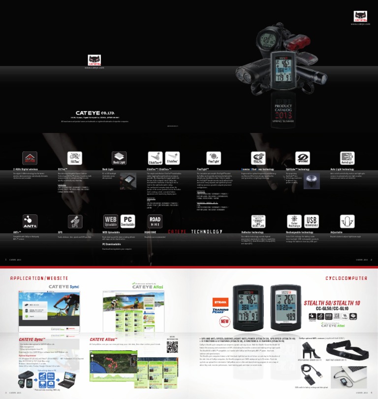 Cateye Catalog | PDF | Personal Computers | Headlamp