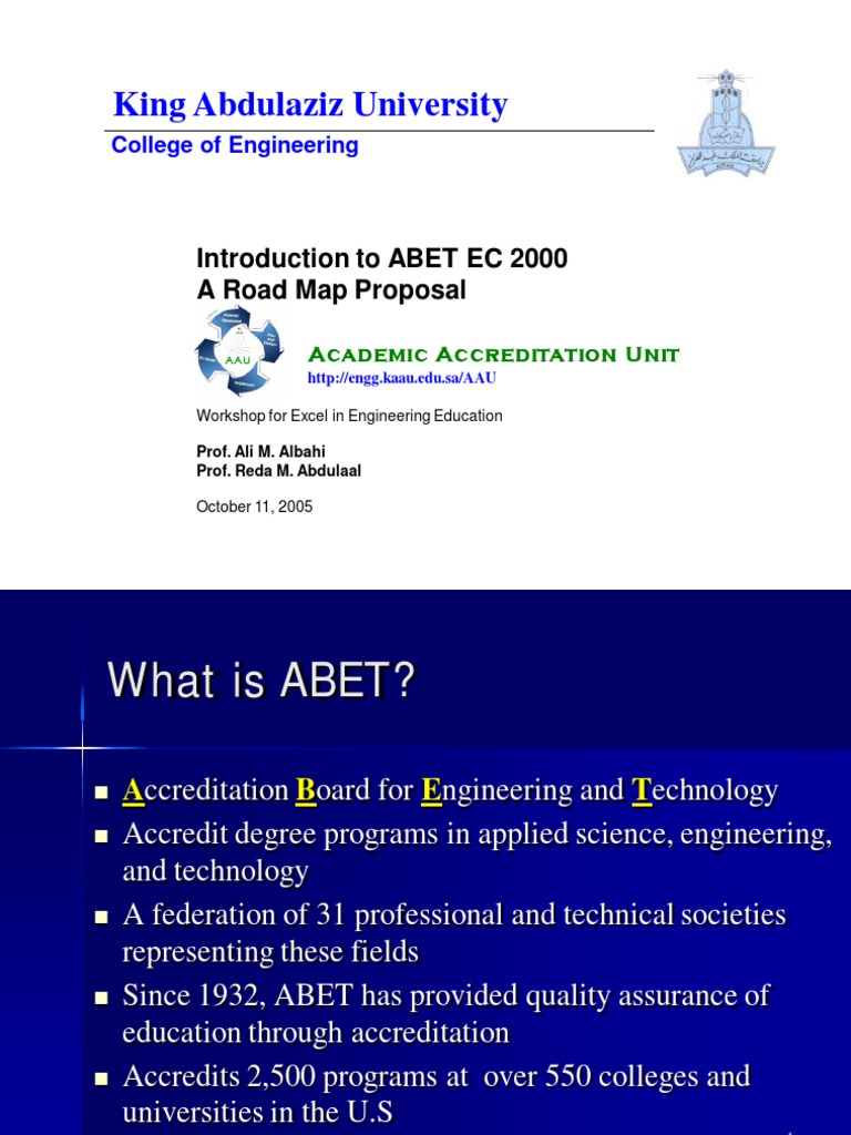 What Is Abet | PDF | Educational Assessment | Engineering