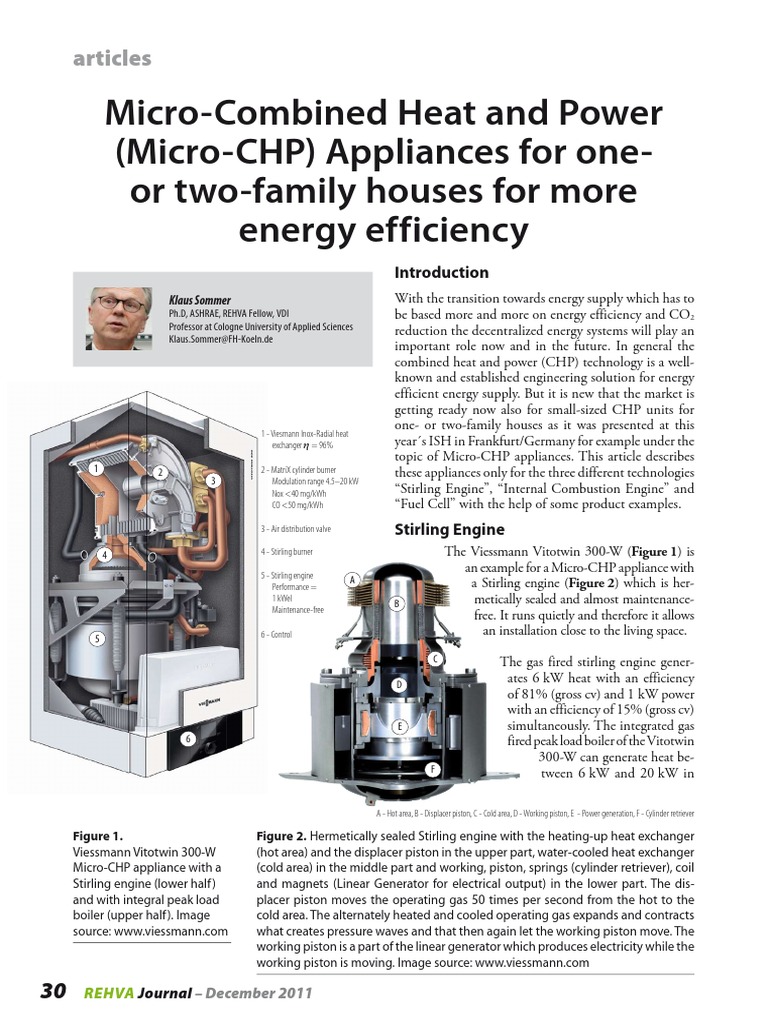 Micro CHP PDF | PDF | Internal Combustion Engine | Fuel Cell
