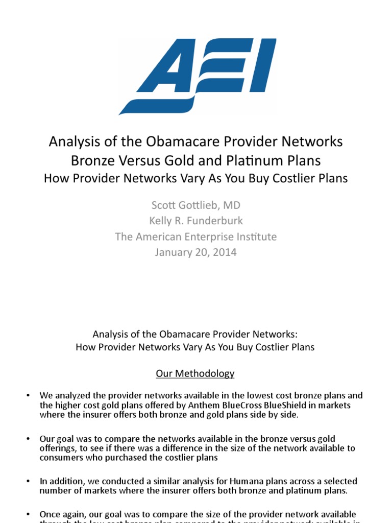 Comparison of Bronze Versus Platinum Obamacare Plans | PDF | Health ...