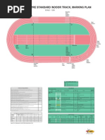 Track Dimensions | PDF | Track And Field | Running