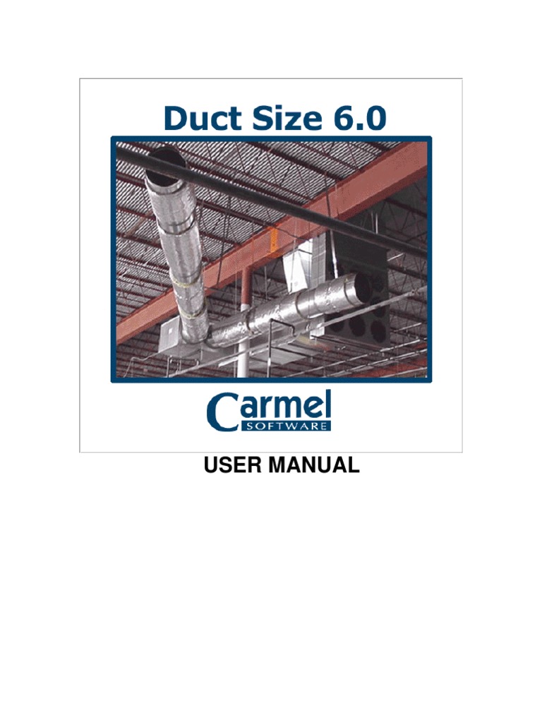 Duct Size 6 (User Manual) | Duct (Flow) | Software