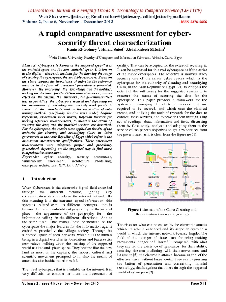 A Rapid Comparative Assessment For Cyber-Security Threat ...