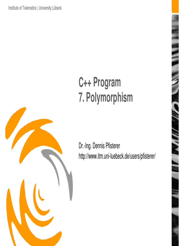Polymorphism | PDF | Inheritance (Object Oriented Programming) | Method ...