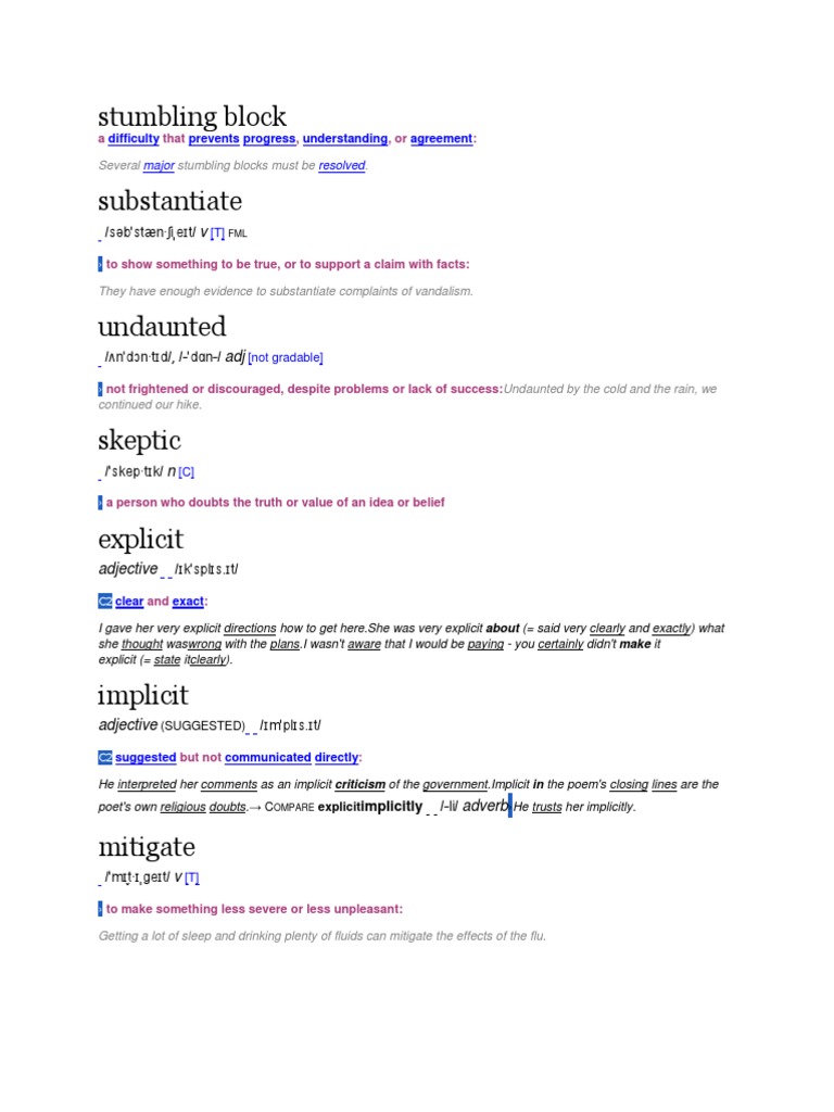 Stumbling Block Substantiate: /SƏB Stæn Ʃi Eɪt | PDF | Philosophy