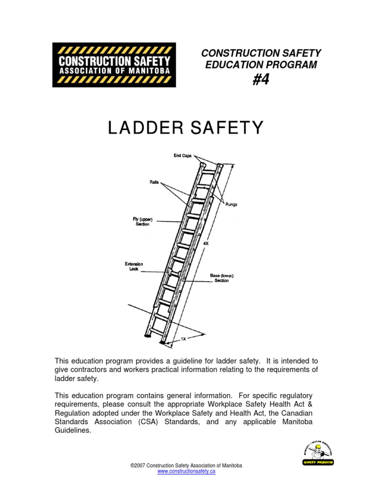 Ladder Safety | Ladder | Occupational Safety And Health