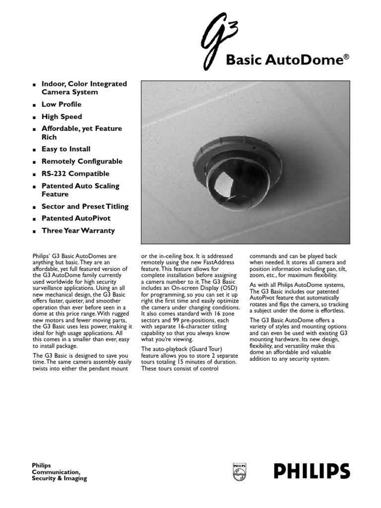 Bosch PTZ Cameras | PDF | Camera | Zoom Lens