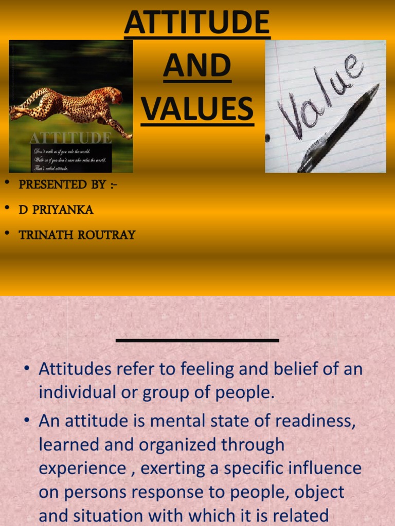 Attitudes and Values | PDF | Attitude (Psychology) | Classical Conditioning