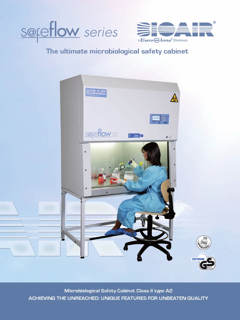 213-BioAir Mikrobiologische Sicherheitswerkbank Safeflow | PDF | Noise | Ac Power Plugs And Sockets