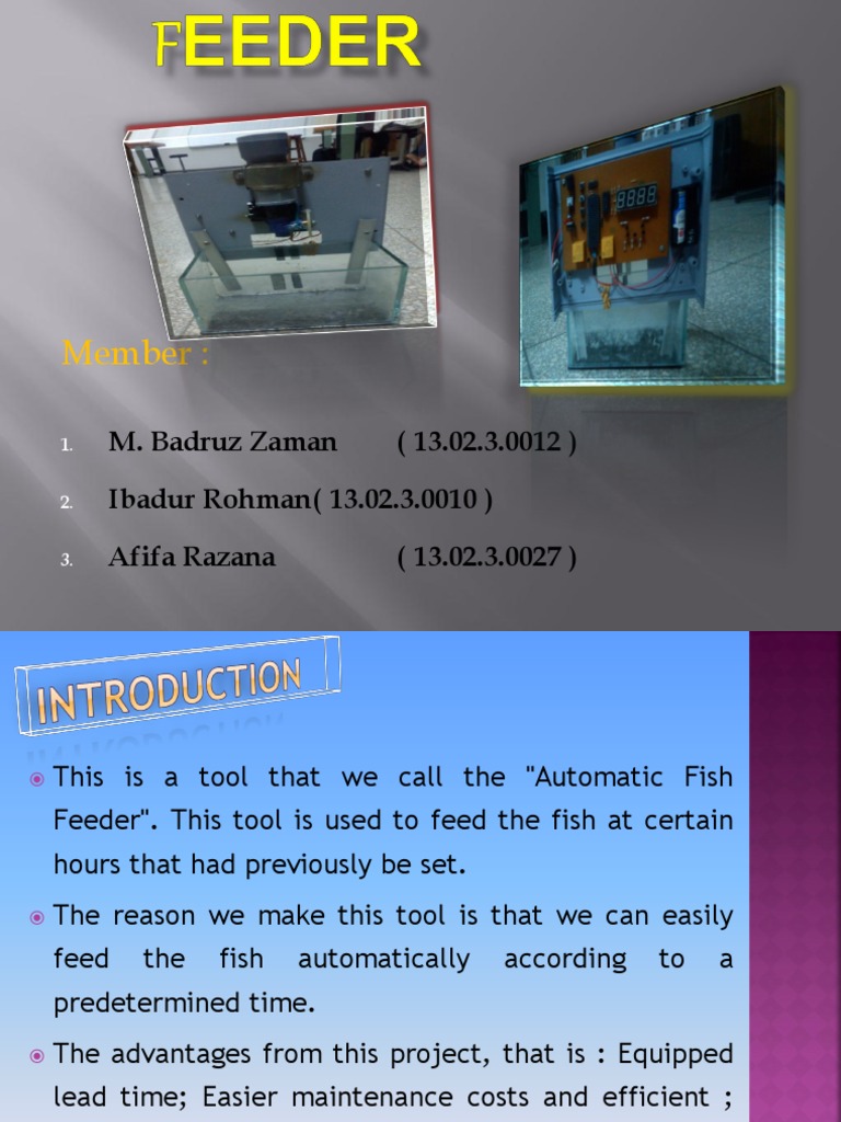 Automatic Fish Feeder Guide | PDF