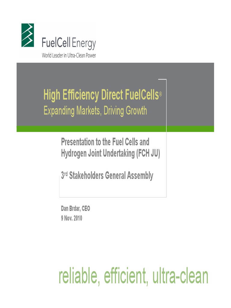 High Efficiency Direct FuelCells Daniel - Brdar | PDF | Fuel Cell ...