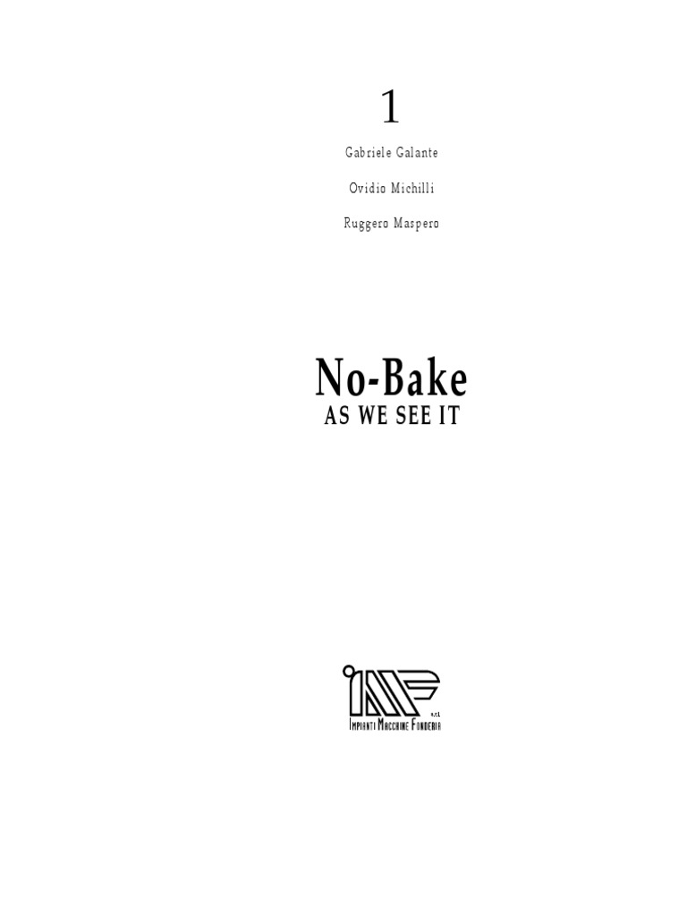 No-Bake Moulding Process Overview | PDF | Casting (Metalworking ...