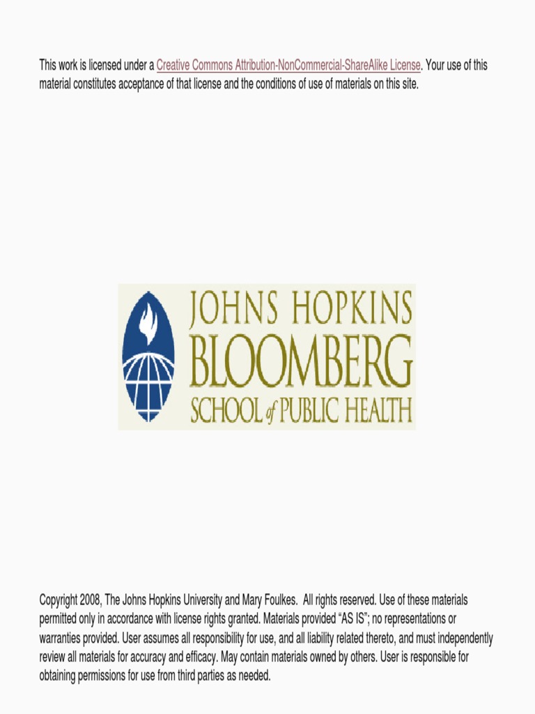 Biomedical Statistics Johns Hopkins | PDF | Clinical Trial | Scientific ...