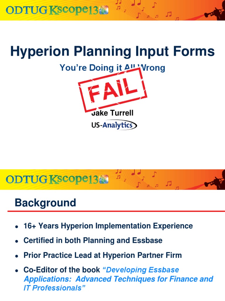 Hyperion Planning Input Forms | Download Free PDF | Menu (Computing ...