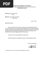 Tagalog Excuse Letter Sample | PDF