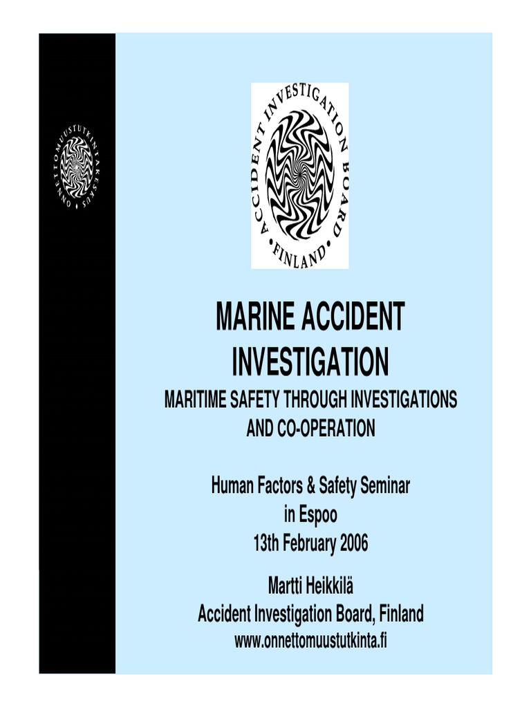 Marine Accident Investigation | PDF | Maritime Pilot | European Union