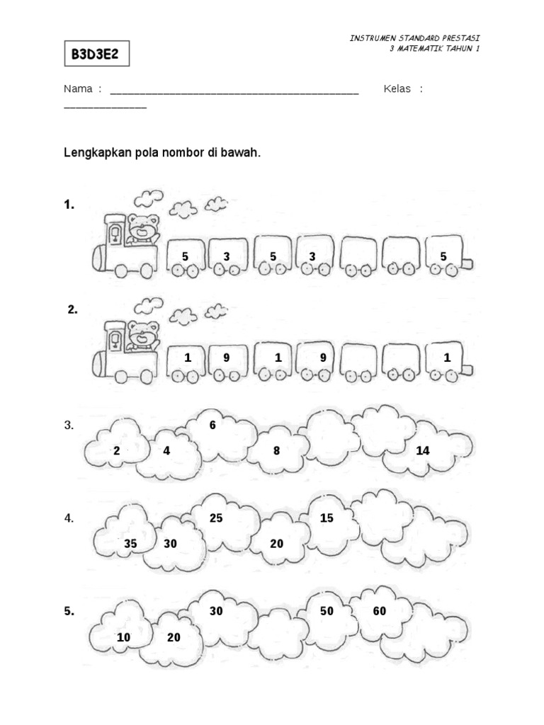 B3d3e2 Pola Nombor | PDF
