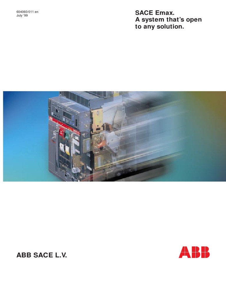 Abb Sace L.V.: SACE Emax. A System That's Open To Any Solution | PDF ...