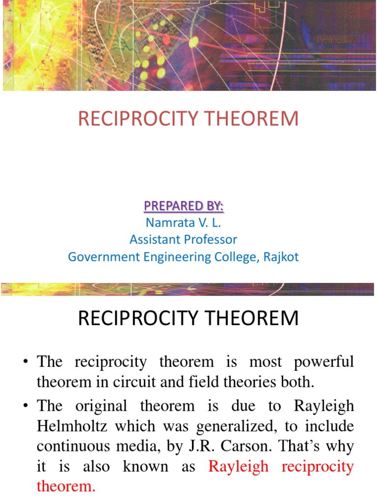 Reciprocity Theorem | Antenna (Radio) | Electrical Impedance