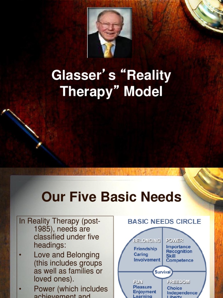 Glasser's "Reality Therapy" Model | PDF | Applied Psychology ...