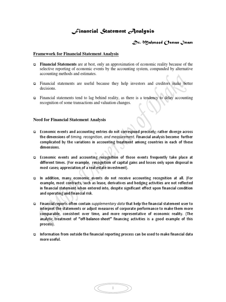 Interpreting Financial Statements: An Analysis of Key Financial Metrics ...
