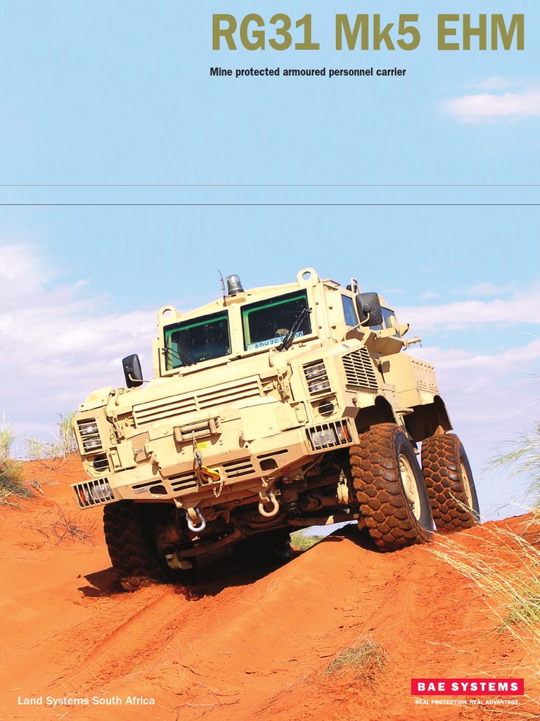 RG Protector RG31 Mk5 EHM: Mine Protected Armoured Personnel Carrier ...