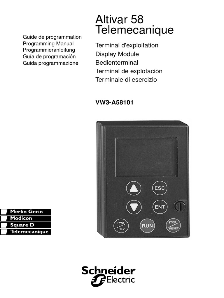 ATV58-Manual de Programacion | PDF