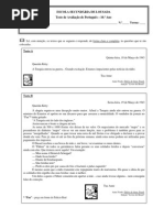 Ficha de Trabalho (Sujeito - Predicado - Complementos) | PDF