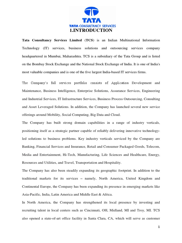 TCS | PDF | Financial Statement | Cloud Computing