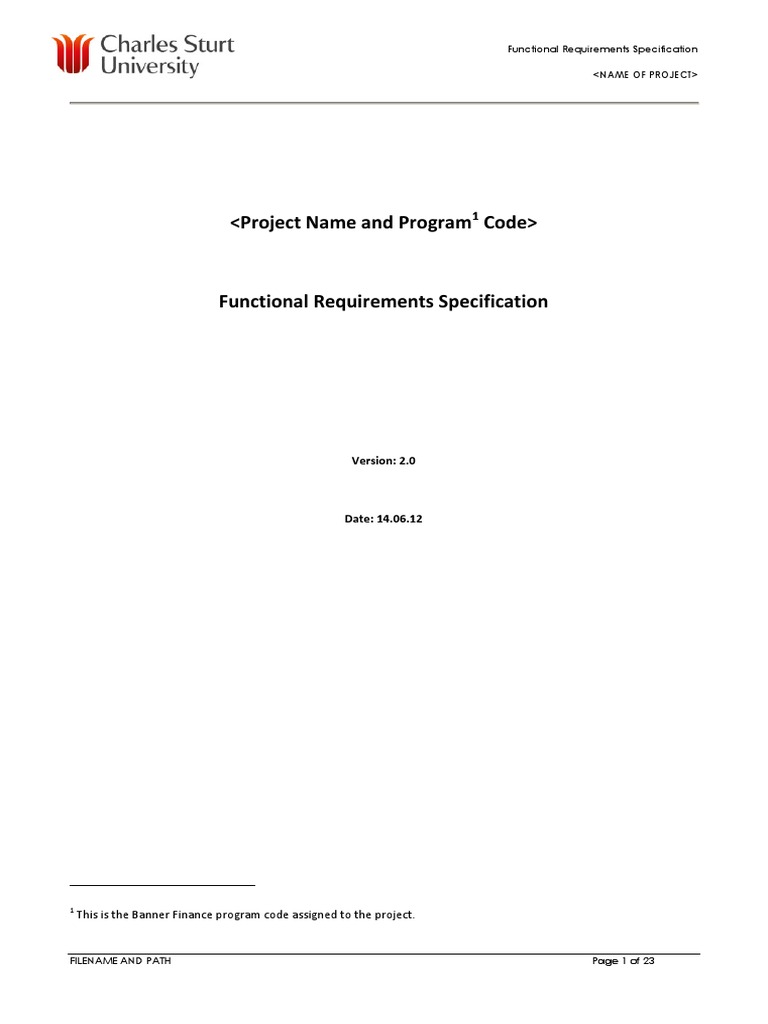 Functional Requirements | PDF | Business Process | Specification ...