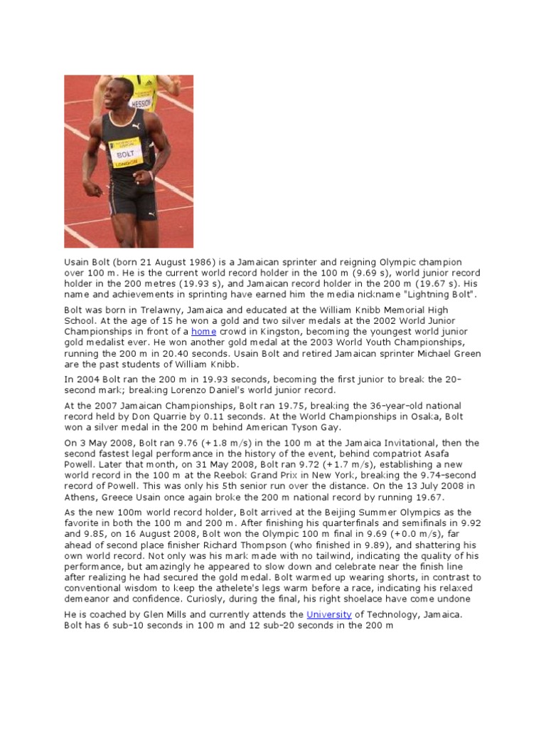 Usain Bolt | PDF