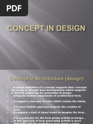 Concept In Architecture Design Pdf