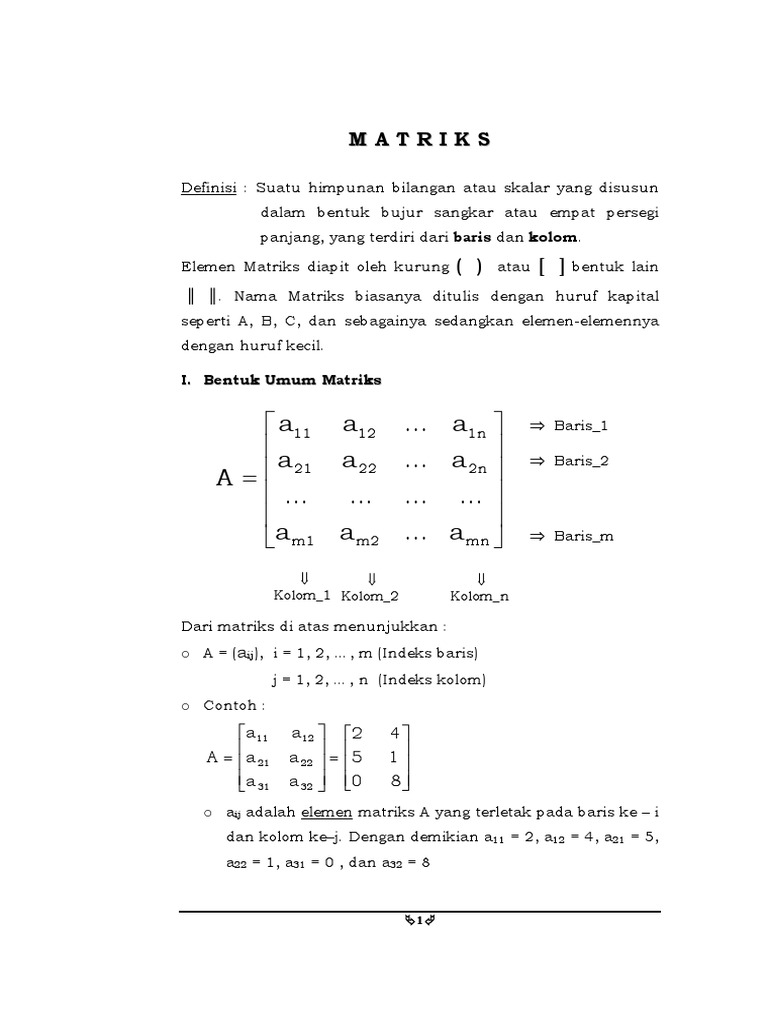 MATRIKS_DASAR | PDF